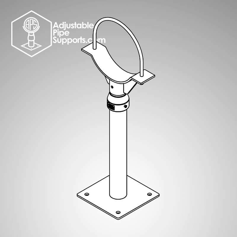 U-BOLT SUPPORT – AdjustablePipeSupports.com