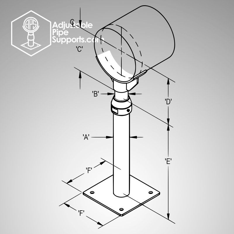 SADDLE SUPPORT – AdjustablePipeSupports.com